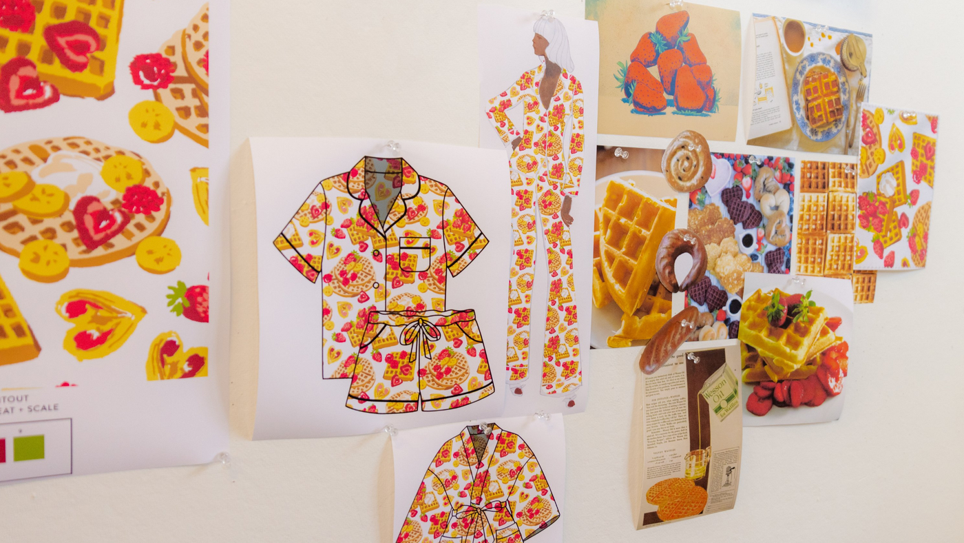 Printfresh Mag | Behind the Print: Waffles in Bed
