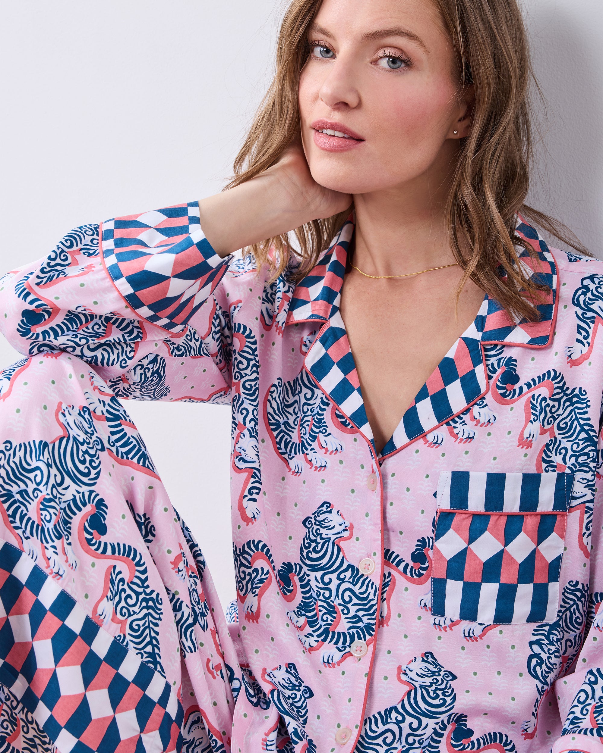 Tiger Queen - Eco Satin Rittenhouse Set - Blush & Bashful – Printfresh