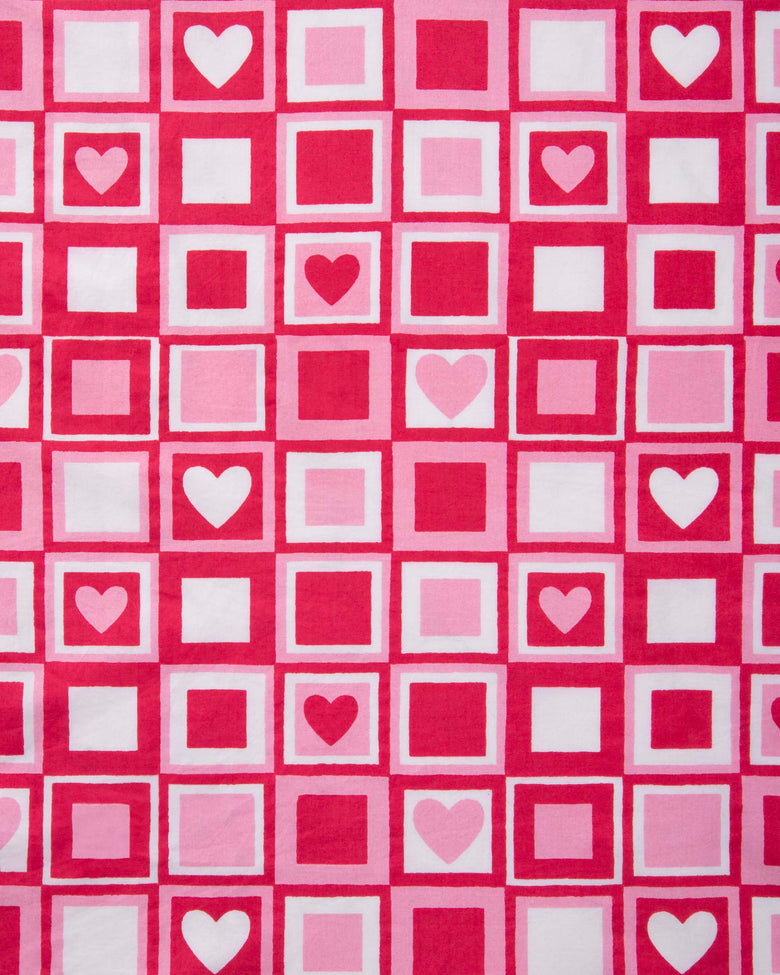 Be Mine - Women's Organic Cotton Back To Bed Nightgown - Retro Ruby ...