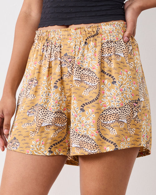 Bagheera - Eco Satin Boyfriend Boxer - Tobacco – Printfresh