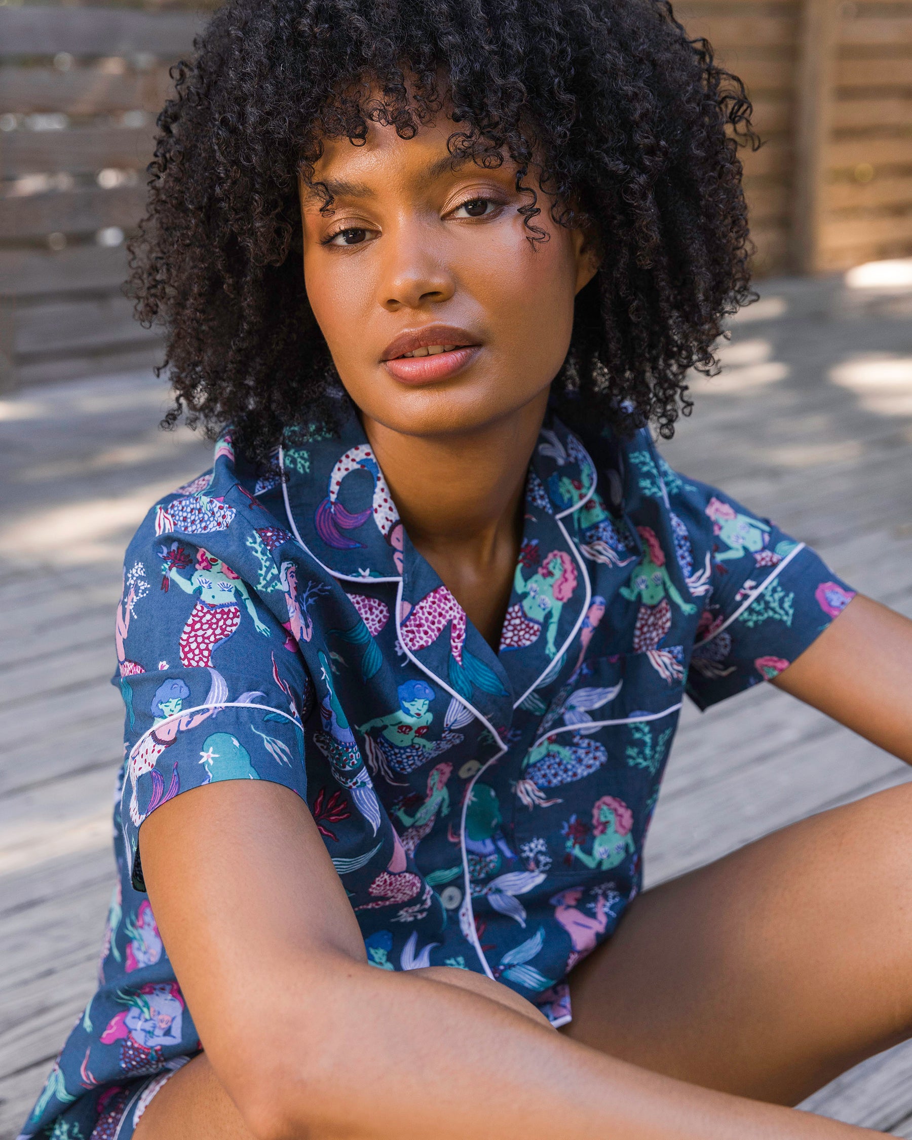 Mermaidcore - Women's Mermaid Print Pajamas
