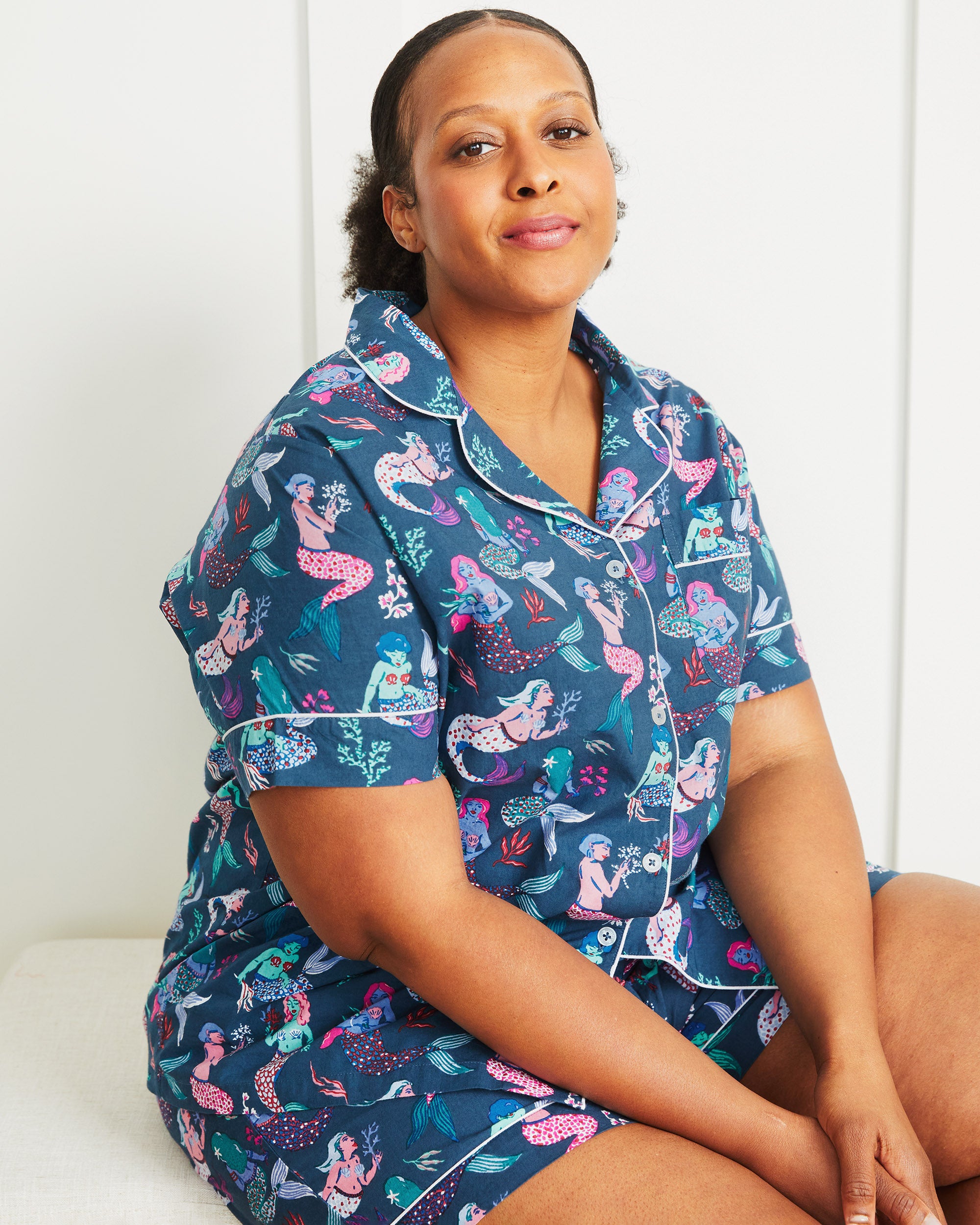Mermaidcore - Women's Mermaid Print Pajamas