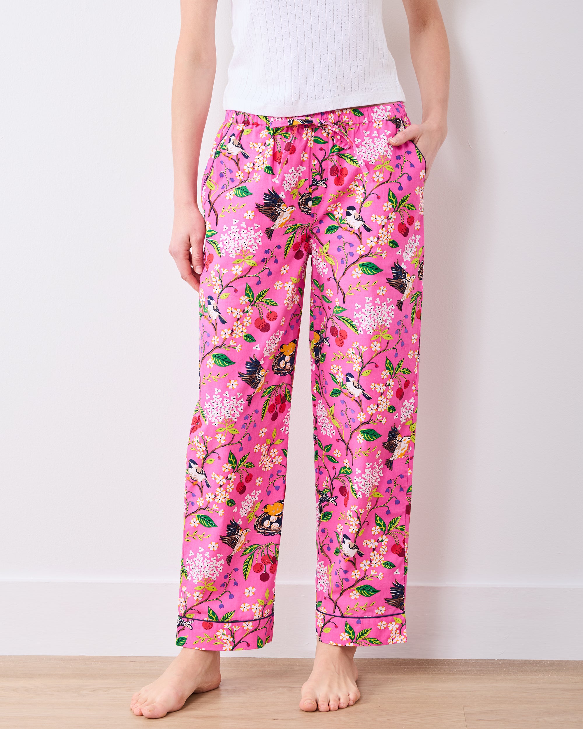 Bird & Blossom - PJ Pant - Fuchsia Berry – Printfresh