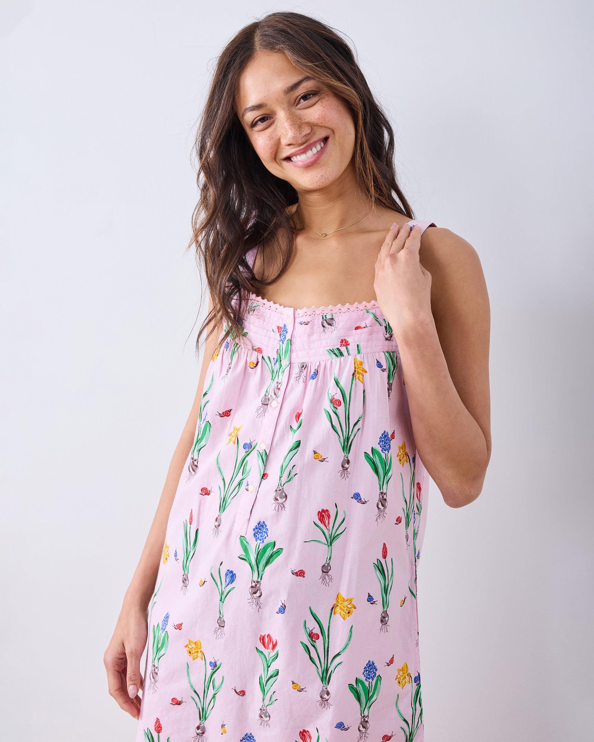 Tulip Trail - Back To Bed Nightgown - Blush – Printfresh
