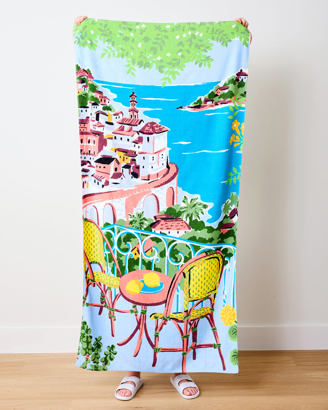 Amalfi Coast - Beach Towel - Blue – Printfresh