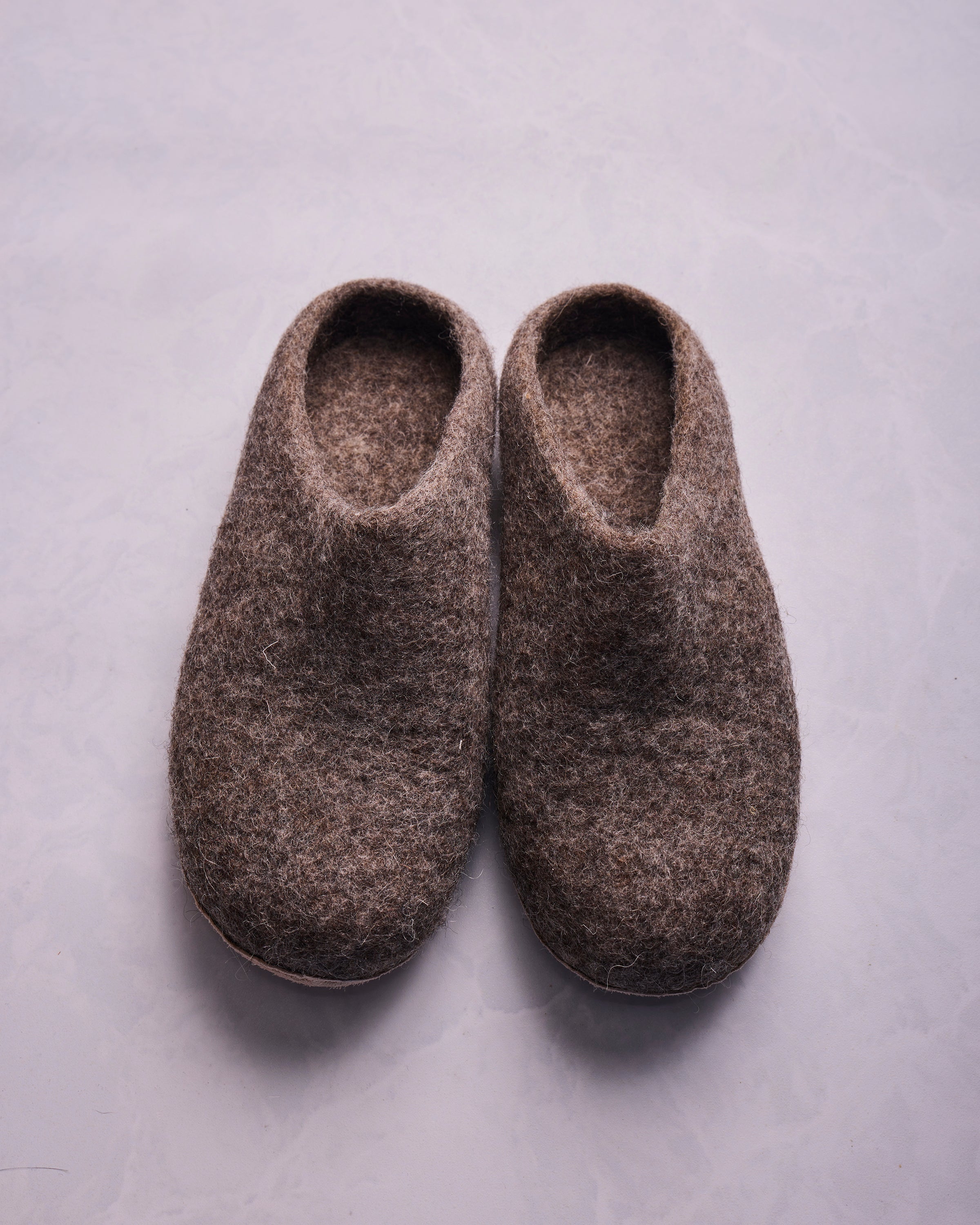 Earth Brown - Organic Merino Wool Slippers – Printfresh