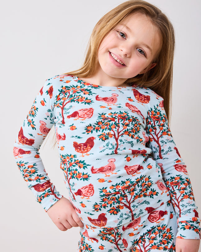 Hen House - Kids PJ Set - Soft Blue – Printfresh