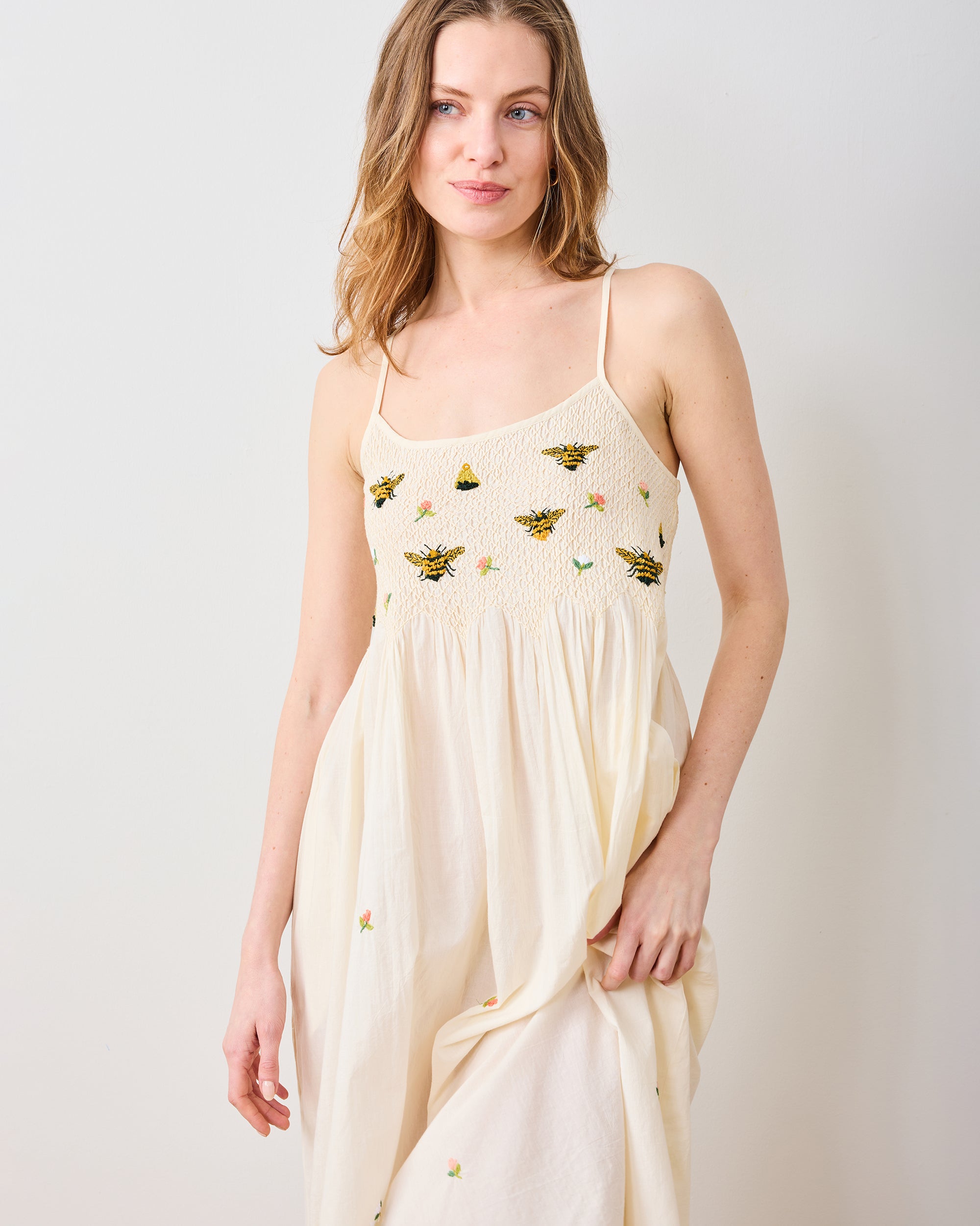 Sweet Bee - Naya Nightie - Cream – Printfresh