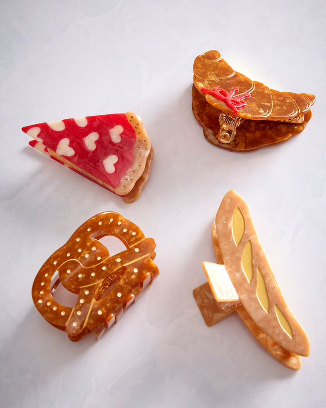 Solar Eclipse - Hand Painted Pretzel Hair Claw Clip - Brown Combo ...