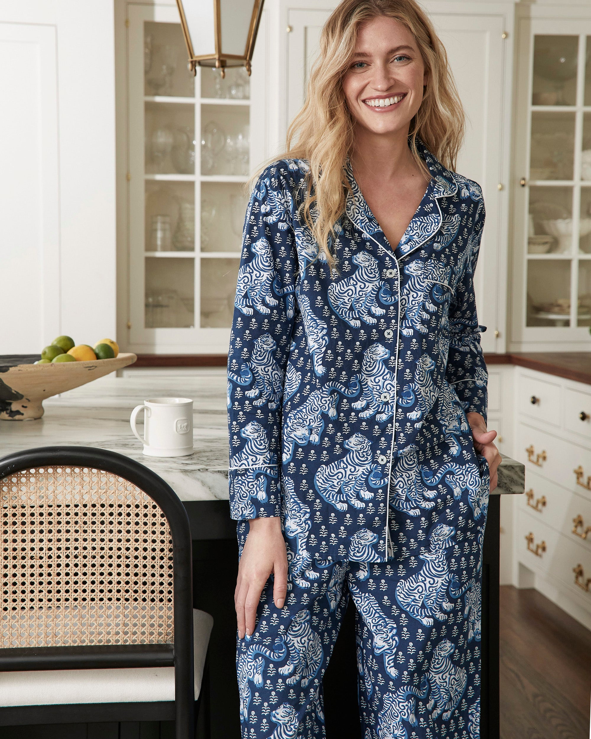 Tiger Queen Navy Pajama Sets & Apparel | Printfresh