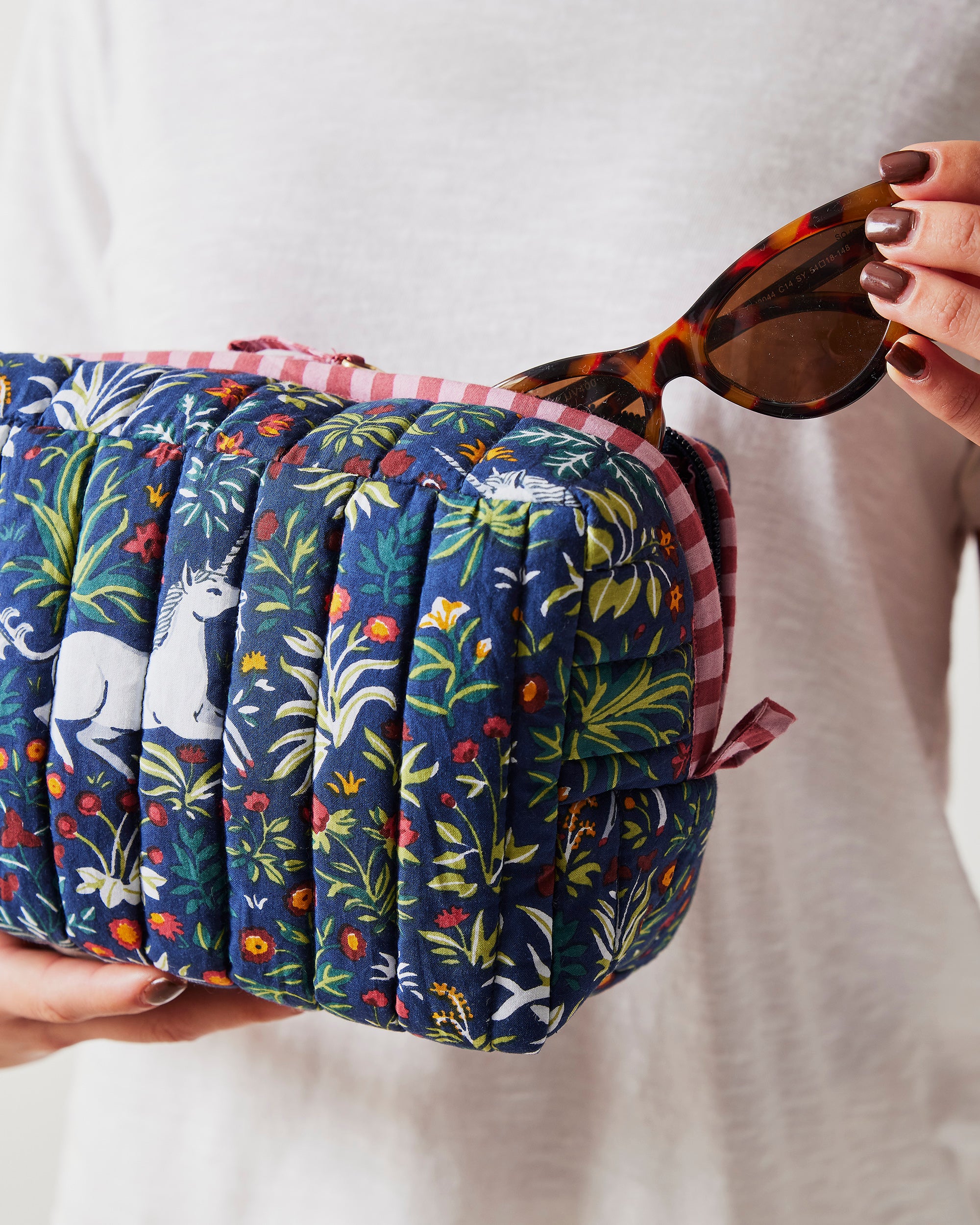 Quilted Pouches | Shop Makeup Bags & Cotton Pouch Sets