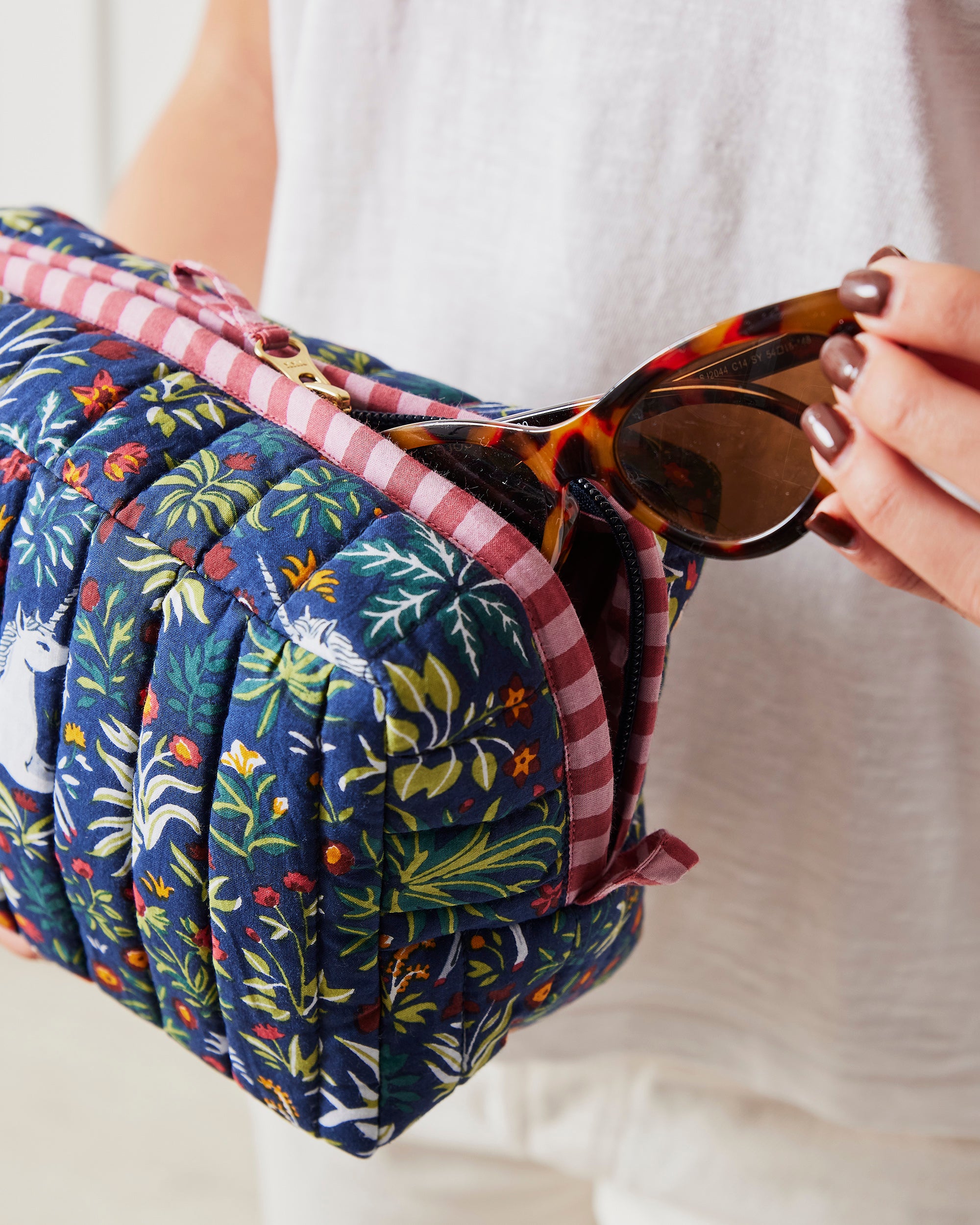 Quilted Pouches | Shop Makeup Bags & Cotton Pouch Sets