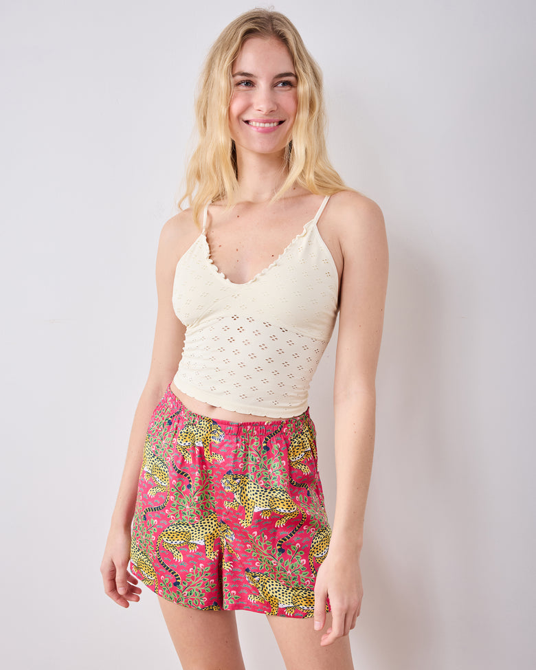 Bagheera - Eco Satin Boyfriend Boxer - Hot Pink – Printfresh