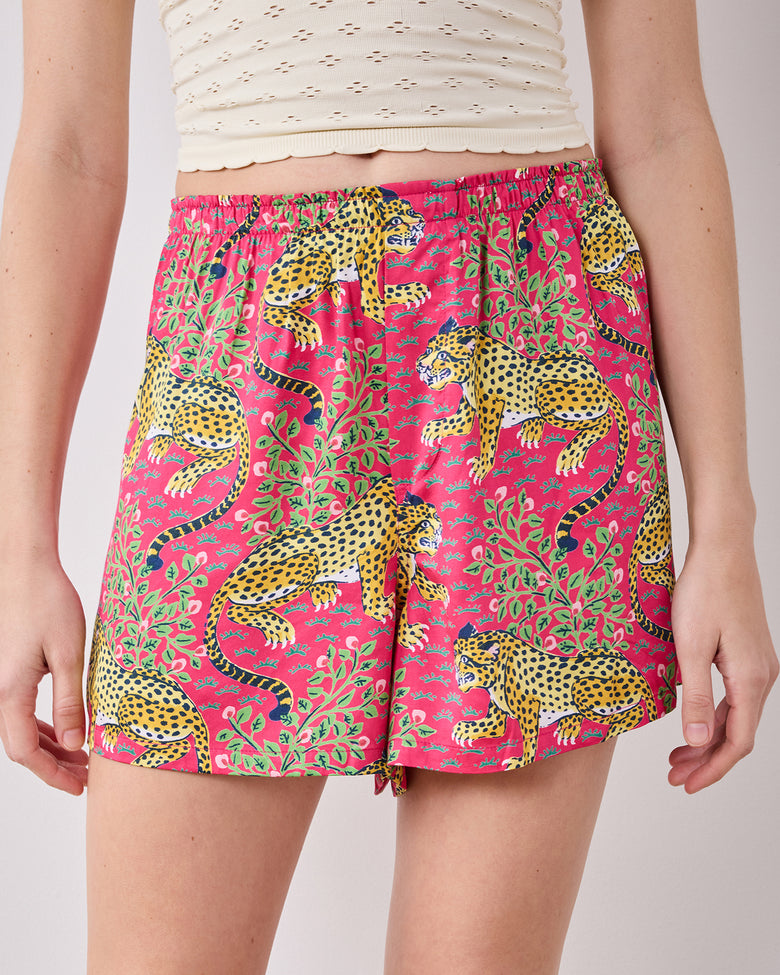 Bagheera - Eco Satin Boyfriend Boxer - Hot Pink – Printfresh