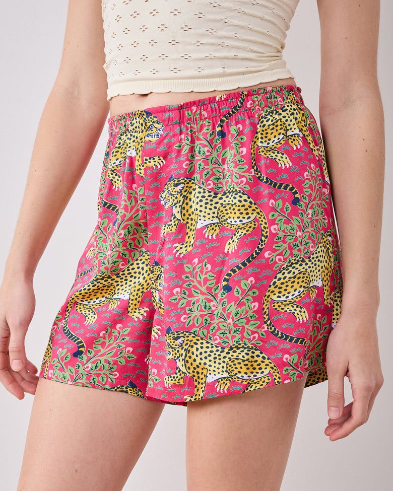 Bagheera - Eco Satin Boyfriend Boxer - Hot Pink – Printfresh