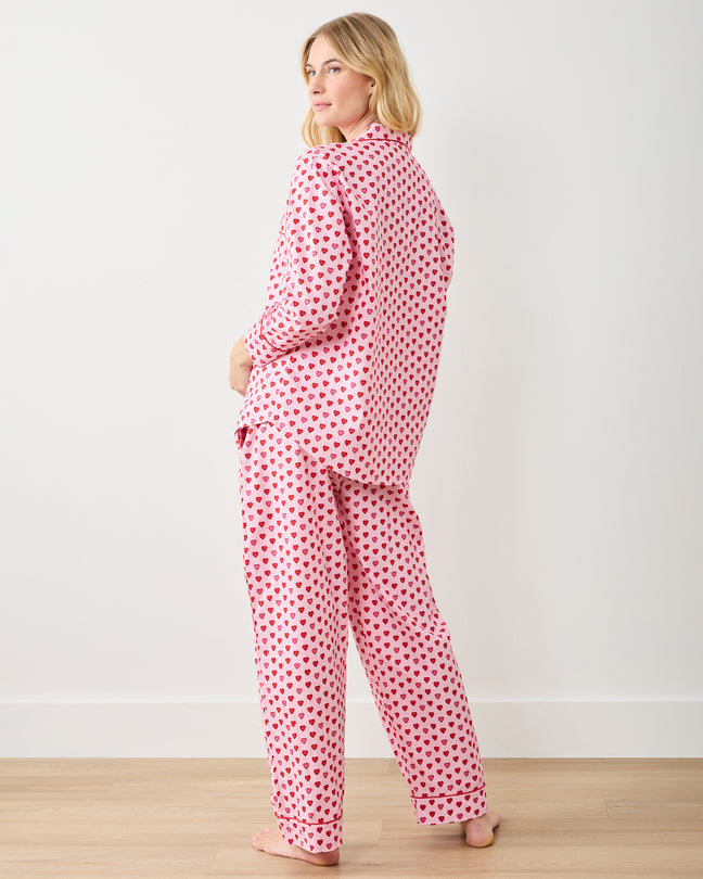 Mini Candy Hearts - Tall Long PJ Set - Pink Macaron – Printfresh