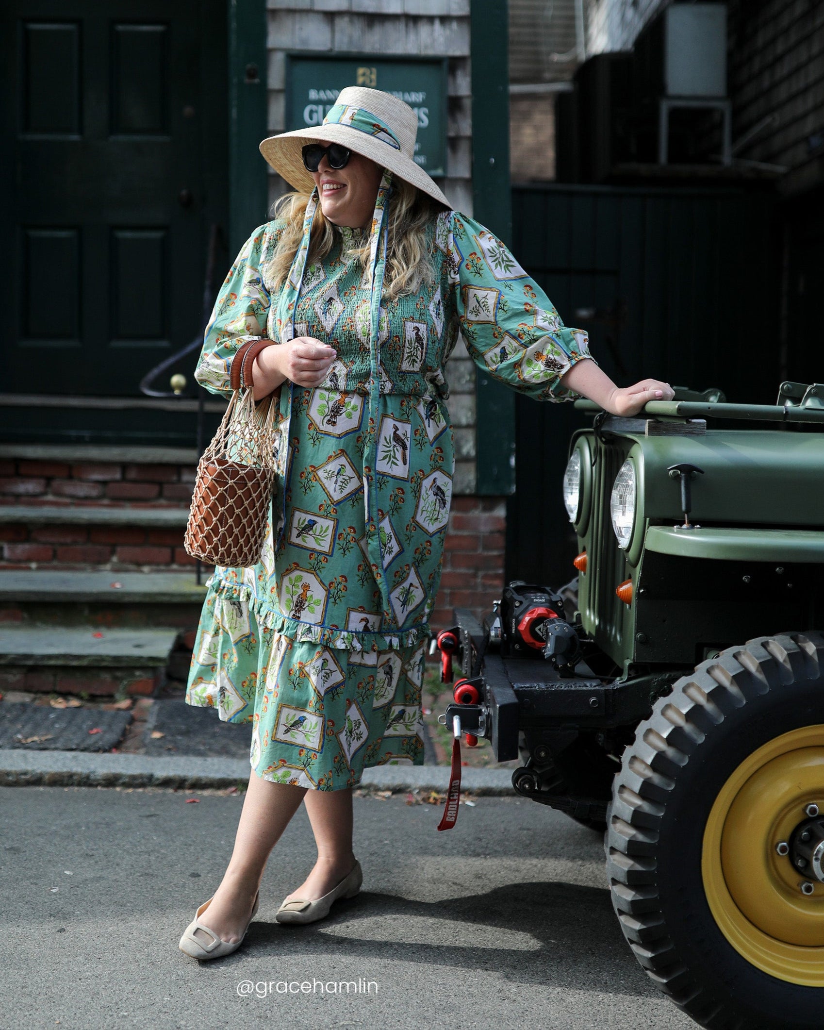 Birds Of India - Cassidy Dress - Sage – Printfresh