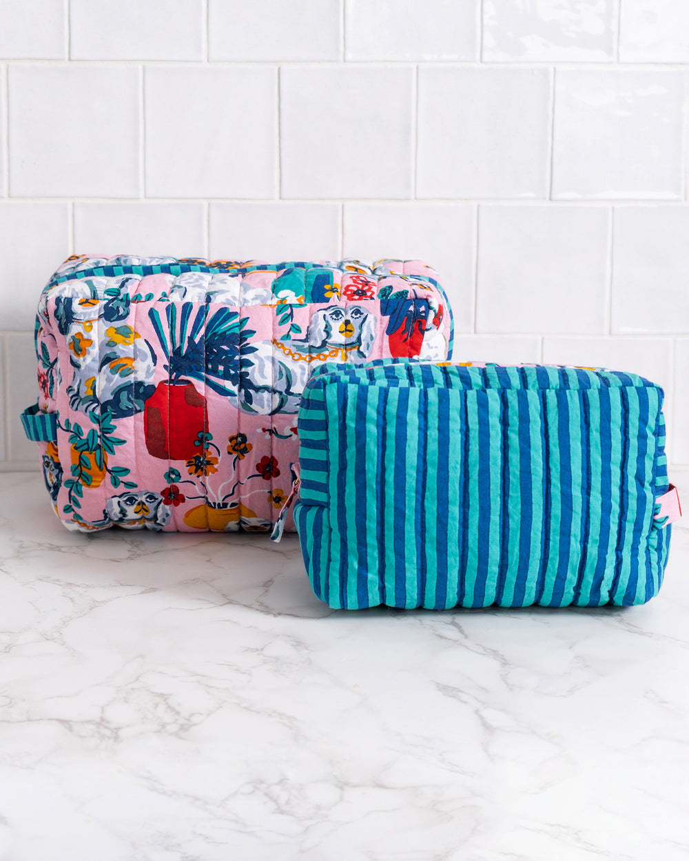 Quilted Pouches | Shop Makeup Bags & Cotton Pouch Sets